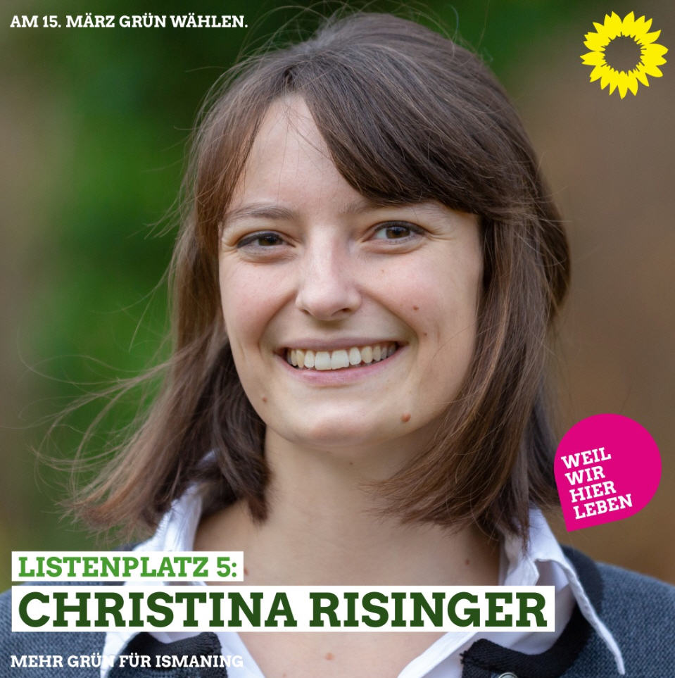 Am 15.03.2020 GRÜN wählen | Ismaning